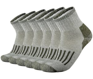 sox town merino wool low cut quarter socks with heavy cushion ankle moisture wicking warm for men outdoor hiking hike cycling