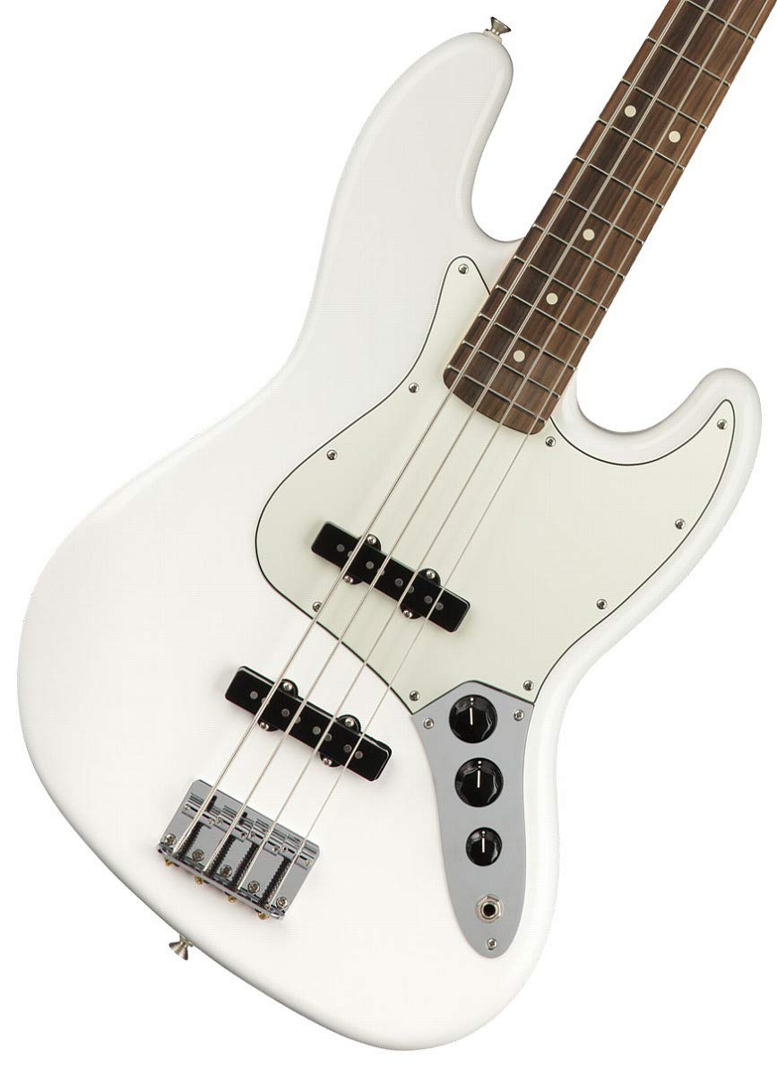 Fender Player Jazz Bass, Polar White, Pau Ferro Fingerboard