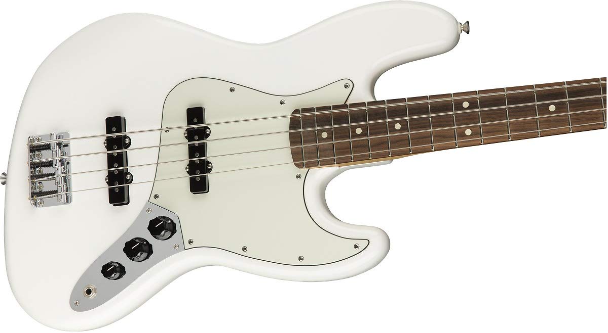 Fender Player Jazz Bass, Polar White, Pau Ferro Fingerboard