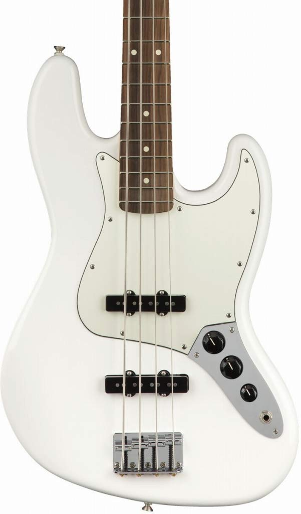 Fender Player Jazz Bass, Polar White, Pau Ferro Fingerboard