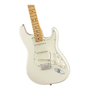 Fender Player Stratocaster SSS Electric Guitar, with 2-Year Warranty, Polar White, Maple Fingerboard