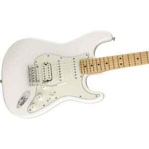 Fender Player Stratocaster HSS Electric Guitar, with 2-Year Warranty, Polar White, Maple Fingerboard