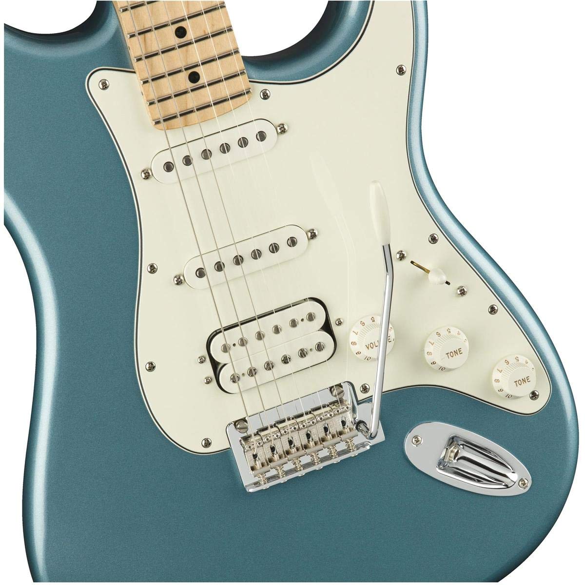 Fender Player Stratocaster HSS Electric Guitar, with 2-Year Warranty, Tidepool, Maple Fingerboard