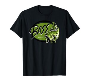 bass fisherman fishing for bass tee bass whisperer t-shirt