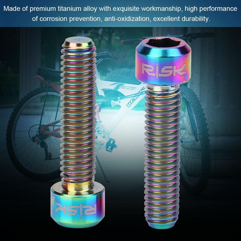 Vbestlife Disk Brake Bolts Hex Bolt 2Pcs M6 X 25mm Screw Bolts for Mountain Bike ycle Disc Brake Caliper