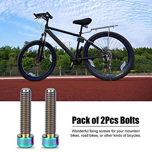 Vbestlife Disk Brake Bolts Hex Bolt 2Pcs M6 X 25mm Screw Bolts for Mountain Bike ycle Disc Brake Caliper