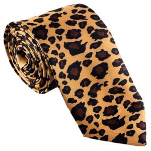 man of men - men's fashion leopard print tie for weddings parties costumes halloween