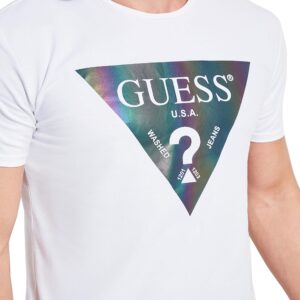 GUESS Men's Crewneck Short Sleeve Color Shades Tee