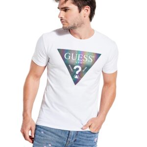 GUESS Men's Crewneck Short Sleeve Color Shades Tee