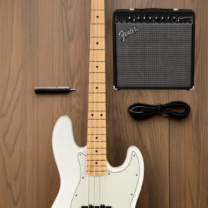 Fender Player Jazz Bass, Polar White, Maple Fingerboard