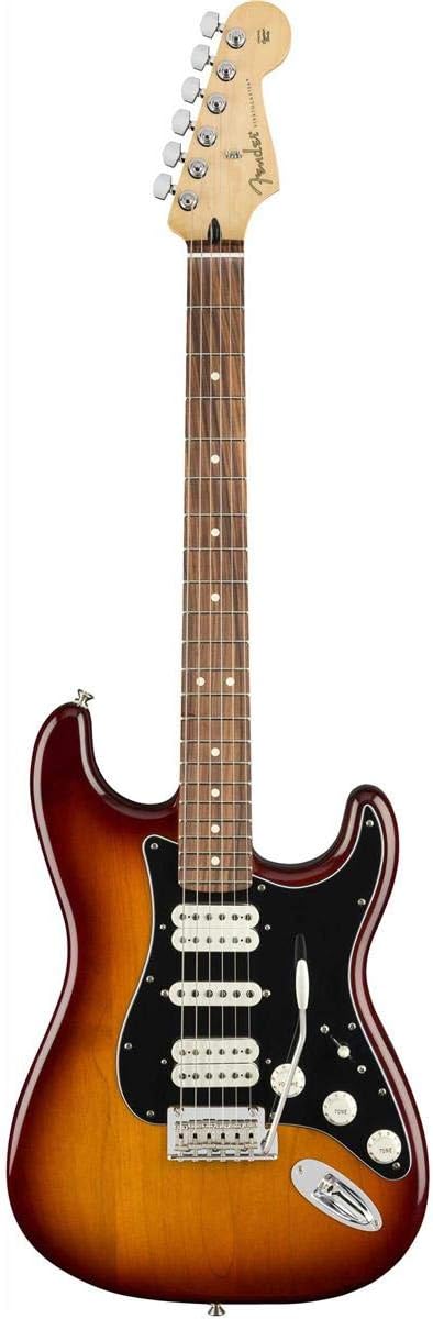 Fender Player Stratocaster HSH Electric Guitar, with 2-Year Warranty, Tobacco Burst, Pau Ferro Fingerboard