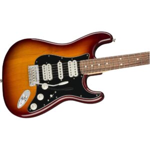 Fender Player Stratocaster HSH Electric Guitar, with 2-Year Warranty, Tobacco Burst, Pau Ferro Fingerboard