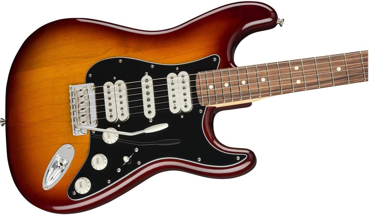 Fender Player Stratocaster HSH Electric Guitar, with 2-Year Warranty, Tobacco Burst, Pau Ferro Fingerboard