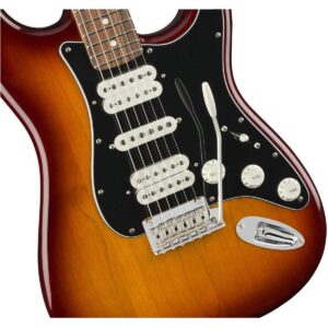 Fender Player Stratocaster HSH Electric Guitar, with 2-Year Warranty, Tobacco Burst, Pau Ferro Fingerboard