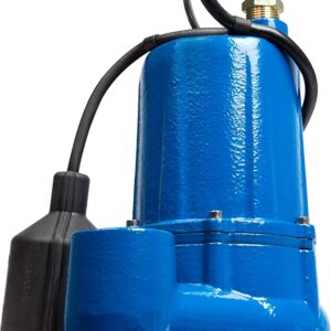 Little Giant Select Series LG-S50T 115-Volt, 1/2 HP, 4300 GPH Cast Iron Sump Pump with Tethered Switch, Blue, 14942675