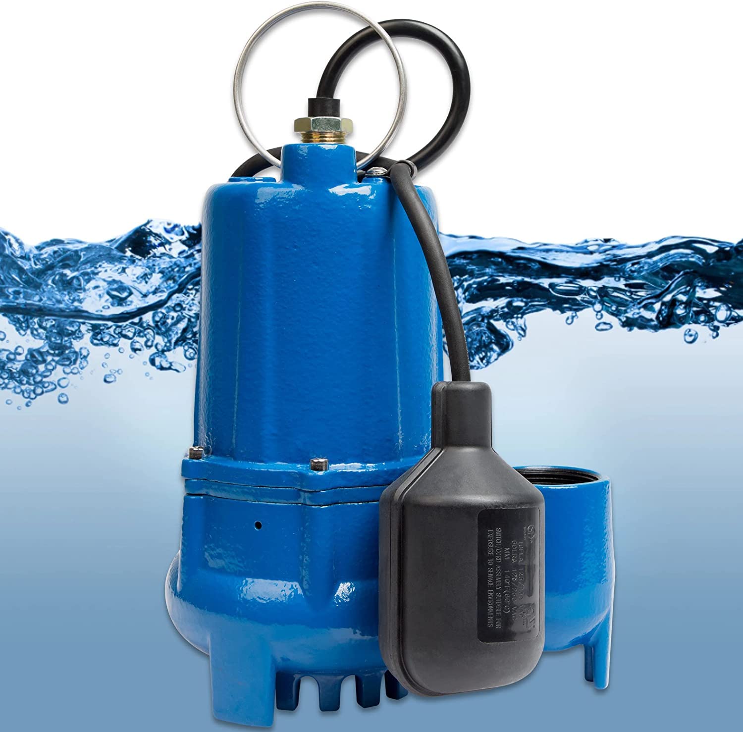 Little Giant Select Series LG-S50T 115-Volt, 1/2 HP, 4300 GPH Cast Iron Sump Pump with Tethered Switch, Blue, 14942675