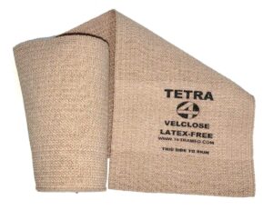 tetra elastic bandage velclose single clip free closure 6" x 5yd (stretched length) latex-free, 10 per box