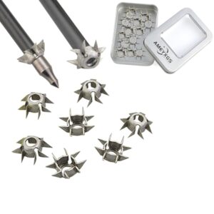 zshjg 25 grain 8 paw judo blunt tip archery judo broadheads hunting small game arrow heads for hunting shooting target 6/12 pieces (12pcs)