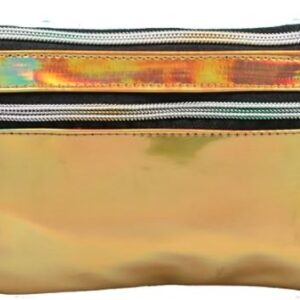 Holographic Fanny Pack for Women Men, Water Resistant Crossbody Waist Bag Pack with Multi-Pockets Adjustable Belts