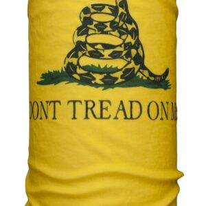 International Tie Gadsden 'Don't Tread on Me' Bandana – Face Mask, Soft & Breathable Material Multi-Functional Neck Gaiter, Balaclava, Sunmask or Headband (Don't Tread on Me)