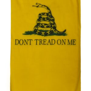 International Tie Gadsden 'Don't Tread on Me' Bandana – Face Mask, Soft & Breathable Material Multi-Functional Neck Gaiter, Balaclava, Sunmask or Headband (Don't Tread on Me)