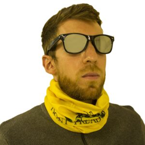 International Tie Gadsden 'Don't Tread on Me' Bandana – Face Mask, Soft & Breathable Material Multi-Functional Neck Gaiter, Balaclava, Sunmask or Headband (Don't Tread on Me)