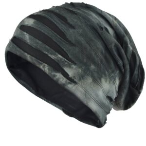 forbusite slouchy thin summer beanies hats for men women distressed designed b090 grey