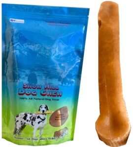 snow hill yak cheese dog chews himalayan yak milk cheese bone long lasting chews xxl 7.5-8 ounces world best natural dog yak cheese bone chews product of himalayas, nepal