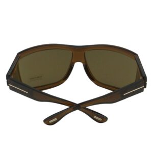 Tom Ford Wrap Sunglasses TF402 Sedgewick 48E Transparent Brown FT0402