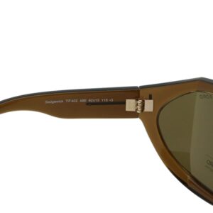 Tom Ford Wrap Sunglasses TF402 Sedgewick 48E Transparent Brown FT0402