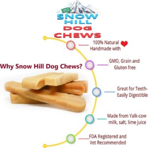 LLC Snow Hill Yak Dog Chew Yak Milk Hard 2 Pcs Chews Best for Dog under 30 lbs World Best Natural Yak Cheese Dry Dog Chews Product of Himalayas, Nepal