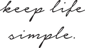 wallpops dwpq2868 keep life simple quote wall decal, black