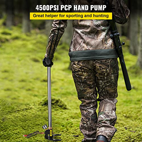 BestEquip Airgun PCP Pump 4500PSI High Pressure Hand Pump 3 Stage Pump Chamber PCP Air Pump