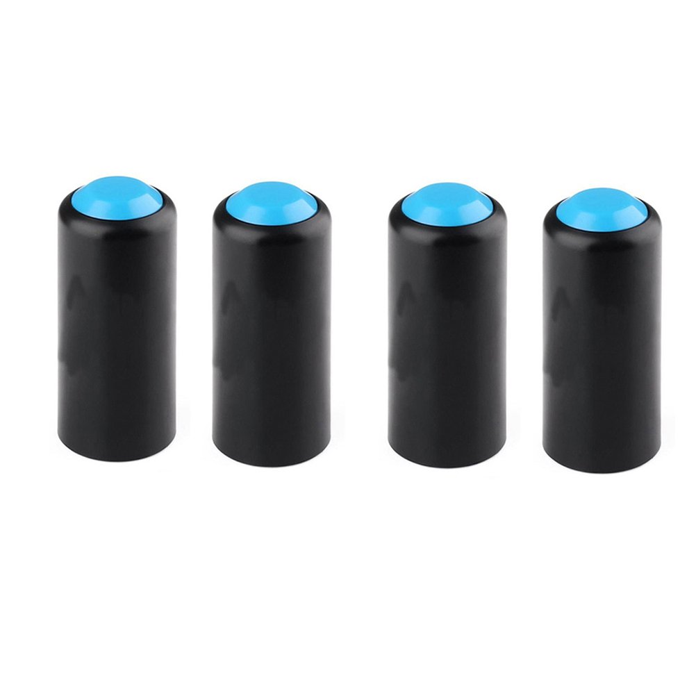 Microphone Cover 4pcs Microphones Battery Cover Wireless Mic Battery Screw on Cover for PGX2/4SLX24/SM58/PG58/ (Blue)