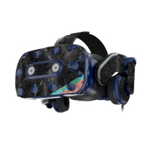 mightyskins skin compatible with htc vive pro vr headset - cut marble | protective, durable, and unique vinyl decal wrap cover | easy to apply, remove, and change styles | made in the usa