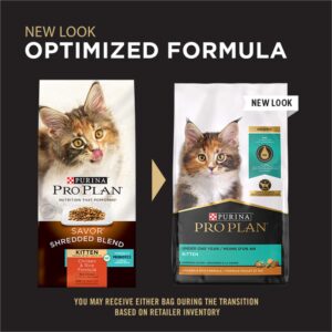 Purina Pro Plan With Probiotics, High Protein Dry Kitten Food, Shredded Blend Chicken & Rice Formula - 12 lb. Bag