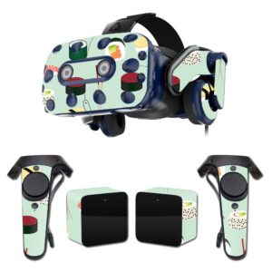 mightyskins skin compatible with htc vive pro vr headset - sushi | protective, durable, and unique vinyl decal wrap cover | easy to apply, remove, and change styles | made in the usa