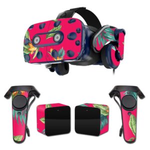 mightyskins skin compatible with htc vive pro vr headset - paradise | protective, durable, and unique vinyl decal wrap cover | easy to apply, remove, and change styles | made in the usa