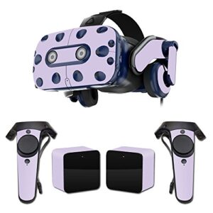 MightySkins Skin Compatible with HTC Vive Pro VR Headset - Solid Lilac | Protective, Durable, and Unique Vinyl Decal wrap Cover | Easy to Apply, Remove, and Change Styles | Made in The USA