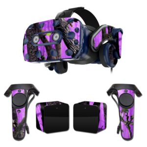 MightySkins Skin Compatible with HTC Vive Pro VR Headset - Purple Tree Camo | Protective, Durable, and Unique Vinyl Decal wrap Cover | Easy to Apply, Remove, and Change Styles | Made in The USA