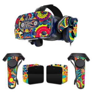 MightySkins Skin Compatible with HTC Vive Pro VR Headset - Flower Wheels | Protective, Durable, and Unique Vinyl Decal wrap Cover | Easy to Apply, Remove, and Change Styles | Made in The USA