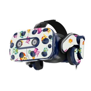 mightyskins skin compatible with htc vive pro vr headset - owls | protective, durable, and unique vinyl decal wrap cover | easy to apply, remove, and change styles | made in the usa