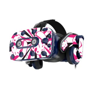 mightyskins skin compatible with htc vive pro vr headset - pink trooper storm | protective, durable, and unique vinyl decal wrap cover | easy to apply, remove, and change styles | made in the usa