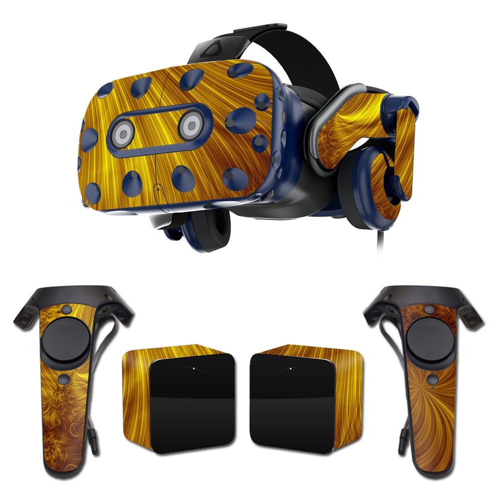 MightySkins Skin Compatible with HTC Vive Pro VR Headset - Golden Locks | Protective, Durable, and Unique Vinyl Decal wrap Cover | Easy to Apply, Remove, and Change Styles | Made in The USA