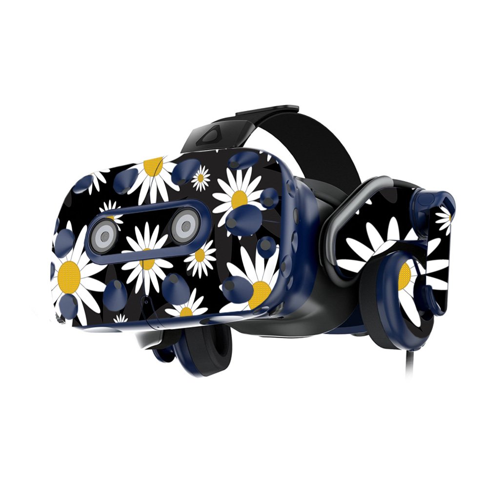 MightySkins Skin Compatible with HTC Vive Pro VR Headset - Daisies | Protective, Durable, and Unique Vinyl Decal wrap Cover | Easy to Apply, Remove, and Change Styles | Made in The USA