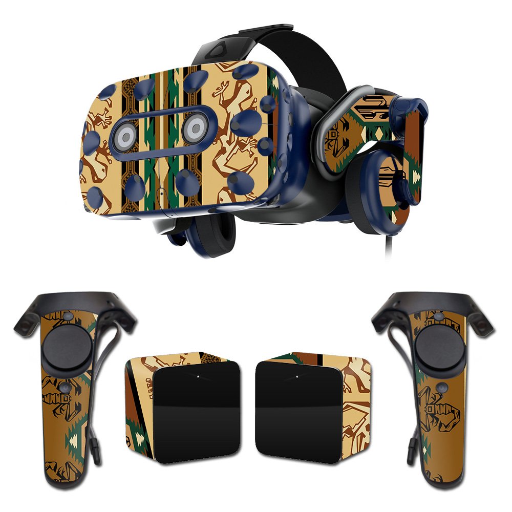 MightySkins Skin Compatible with HTC Vive Pro VR Headset - Desert Stripes | Protective, Durable, and Unique Vinyl Decal wrap Cover | Easy to Apply, Remove, and Change Styles | Made in The USA