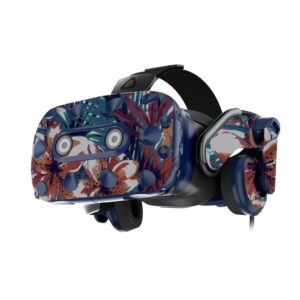 mightyskins skin compatible with htc vive pro vr headset - wild jungle | protective, durable, and unique vinyl decal wrap cover | easy to apply, remove, and change styles | made in the usa