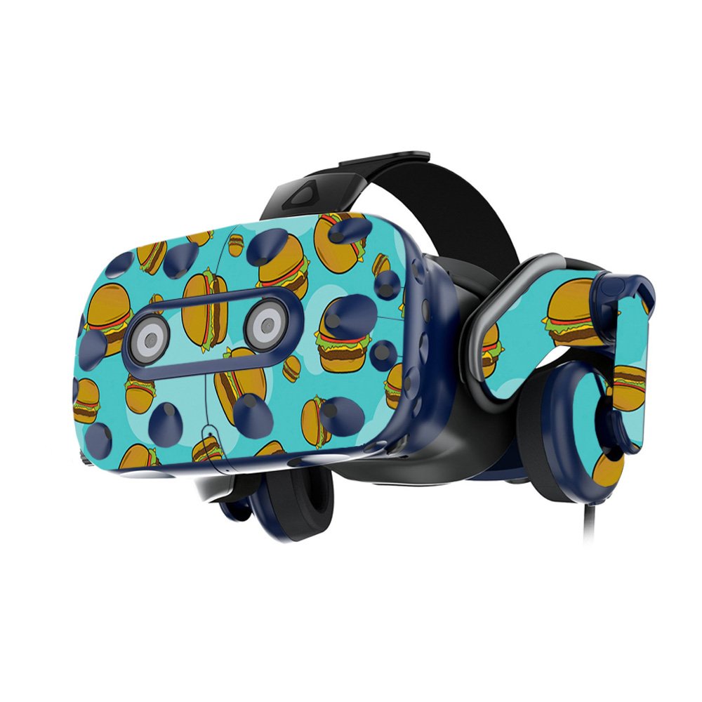 MightySkins Skin Compatible with HTC Vive Pro VR Headset - Burger Heaven | Protective, Durable, and Unique Vinyl Decal wrap Cover | Easy to Apply, Remove, and Change Styles | Made in The USA