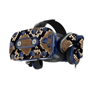 mightyskins skin compatible with htc vive pro vr headset - rattler | protective, durable, and unique vinyl decal wrap cover | easy to apply, remove, and change styles | made in the usa