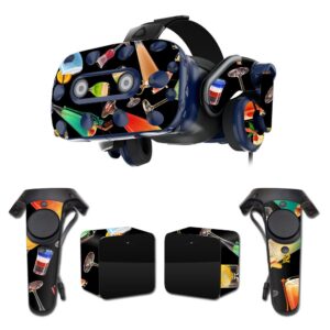 mightyskins skin compatible with htc vive pro vr headset - cocktail therapy | protective, durable, and unique vinyl decal wrap cover | easy to apply, remove, and change styles | made in the usa